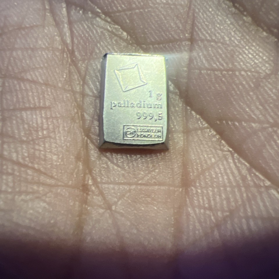 1 gram Palladium Bar - Valcambi Suisse - Perfect Investment Mechanism ...