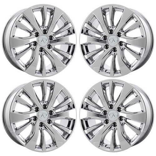 20" INFINITI QX80 PVD BRIGHT CHROME-C WHEELS RIMS FACTORY OEM 73769 ...