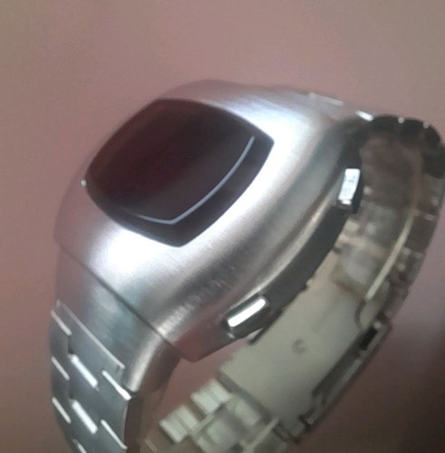 MEN IN BLACK II 2 SILVER 70s Vintage Style LED LCD DIGITAL Rare Retro ...