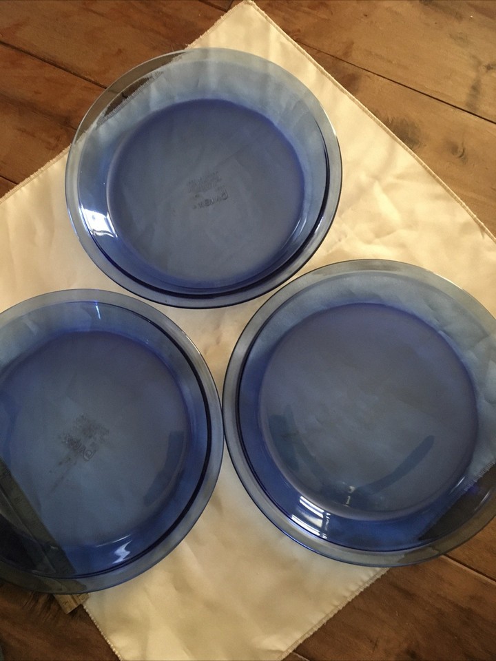 Pyrex Vintage 209 Cobalt Blue Glass 9" Pie Plate | eBay