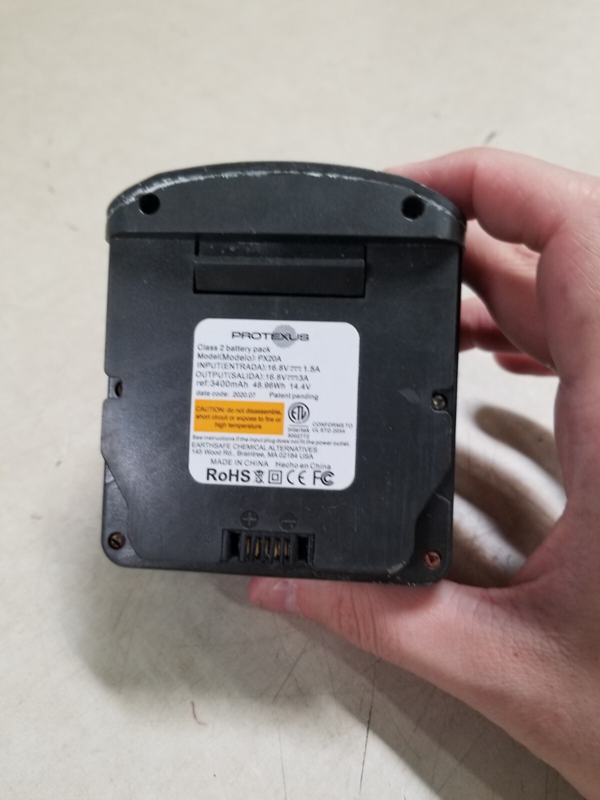 PROTEXUS PX20A 16.8V Battery For Electrostatic Spraying Systems OEM | eBay