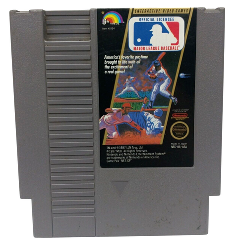 Nintendo NES 1987 Major League Baseball MLB LJN Sports, Nice Condition ...
