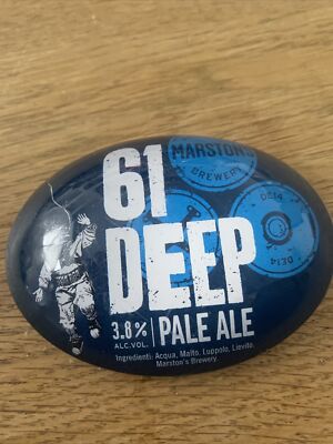 USED 61 DEEP Oval Beer Pale Ale Badge | eBay UK