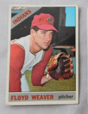 1966 Topps #231 Floyd Weaver Cleveland Baseball Card Ex | eBay