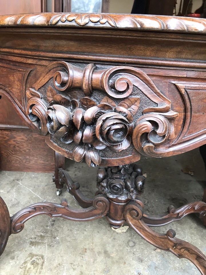 ROSEWOOD CARVED ROCOCO TABLE, ALEXANDER ROUX | eBay
