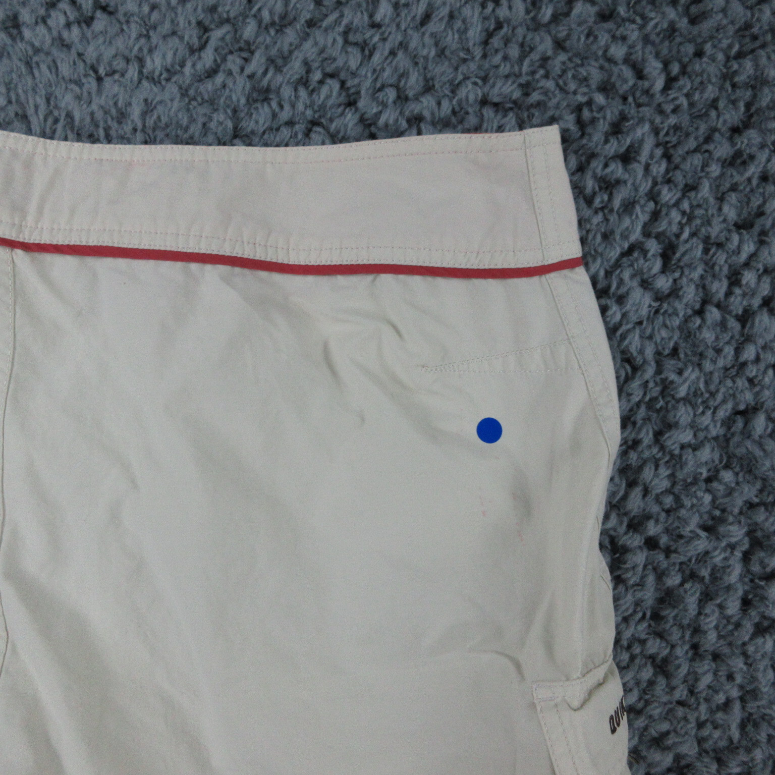 Quiksilver Board Shorts Mens 38 Off White Beige Floral Hibiscus ...
