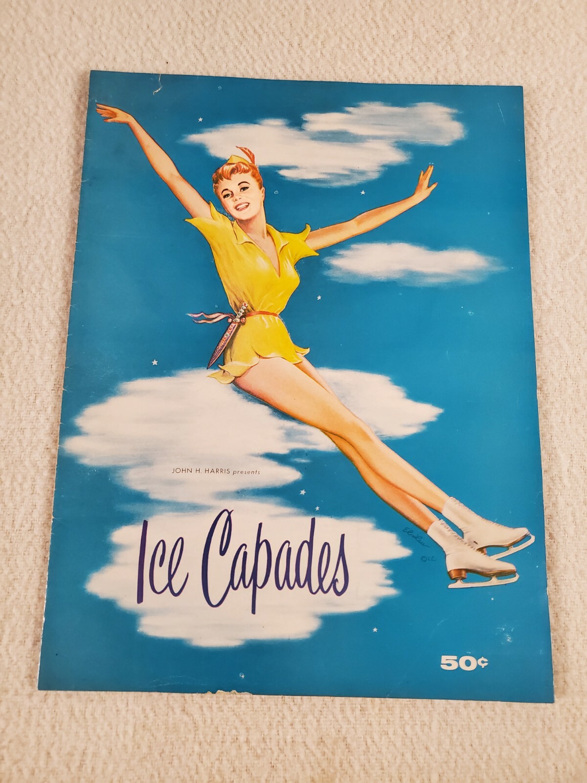 Vintage 1955 Ice Capades Program Booklet Peter Pan Donna Atwood Bobby ...