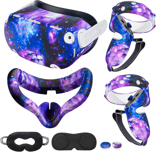 Compatible with Oculus Quest 2 Accessories,Silicone Face Cover, VR ...