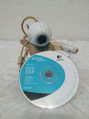 Logitech Quick Cam Camera & Microphone & Install CD Windows 95 98 2000 ...
