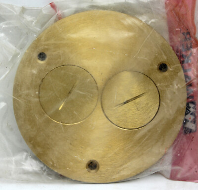 Walker 895TSP Brass Tile Screw Cover Plate - Brass Duplex Floor Box ...