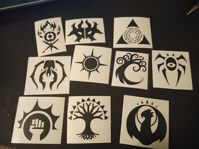 Magic the gathering Guilds of Ravnica sticker decals set. ALL 10 guilds ...