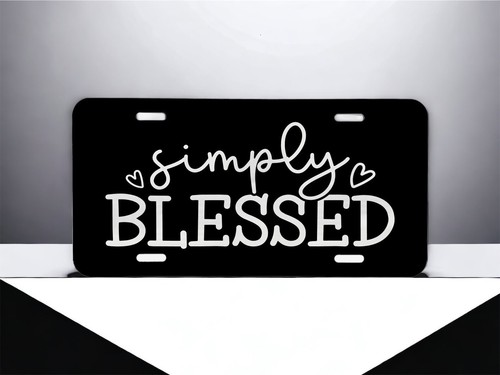 Simply Blessed! Laser Engraved Front License Plate, Looks great on your ...