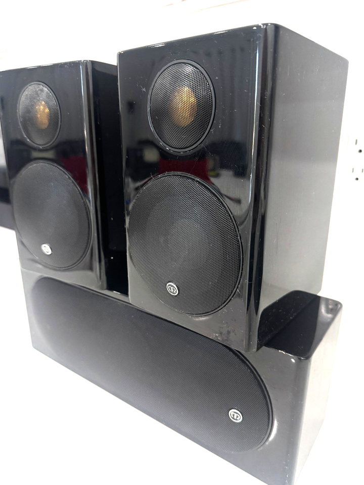 Monitor Audio Radius 90 & 180 Bookshelf Speakers - Gloss Black | eBay