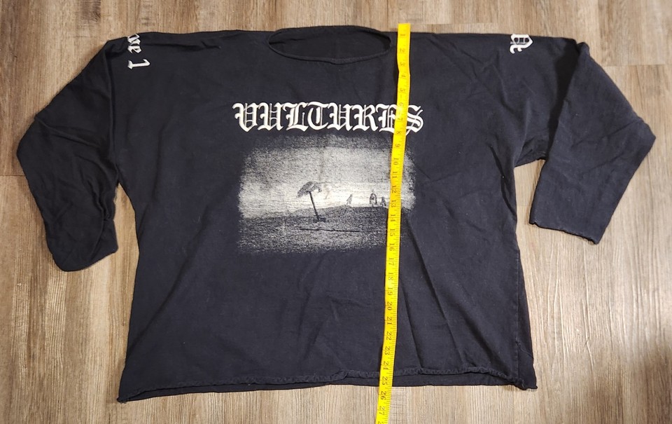 Kanye West Vultures Volume 1 Long Sleeve Shirt Album Merch, Size 2 (L ...