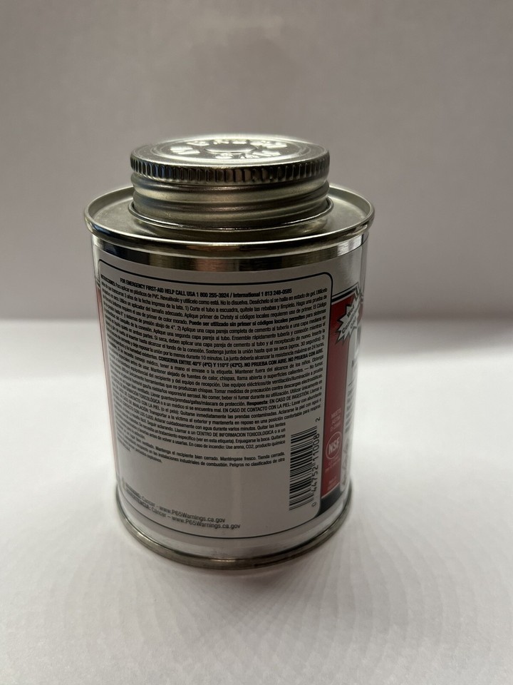 "Christy's Red Hot Blue Glue PVC Pipe Cement 8 fl. oz. – Fast-Set, New ...