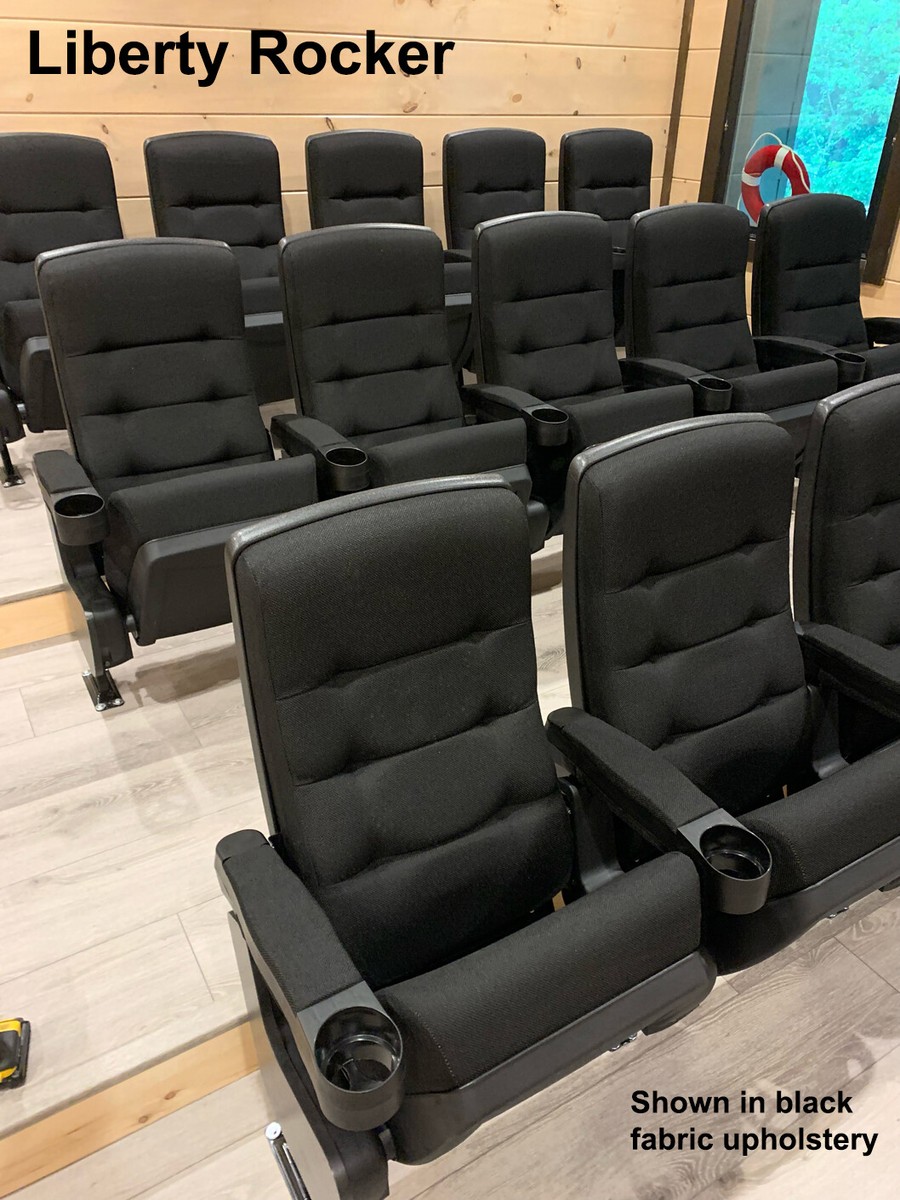 Movie Chairs ODM. Patterned Concert Hall Leather Movie Theatre Seat