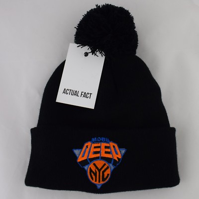 Actual Fact Mobb Deep NYC Knicks Hip Hop Roll Up Black Bobble Pom ...