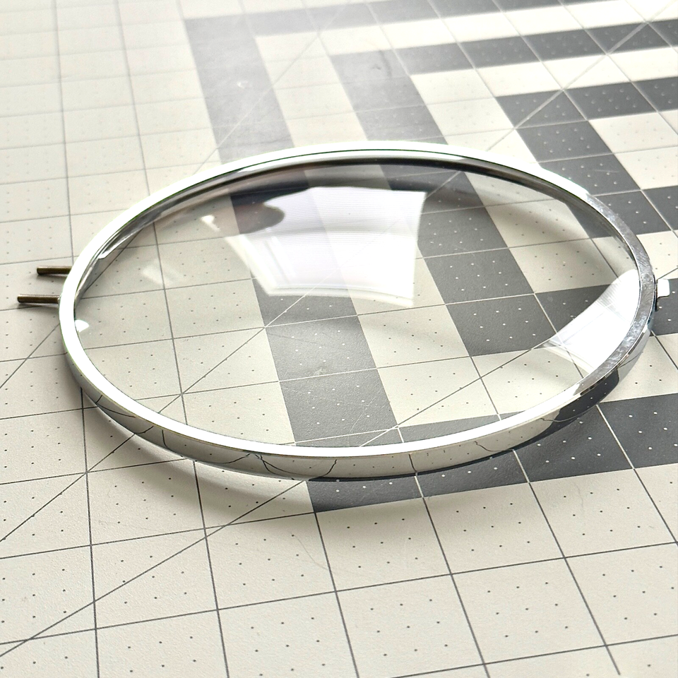 Clock Bezel And Convex Glass Silver Tone | eBay