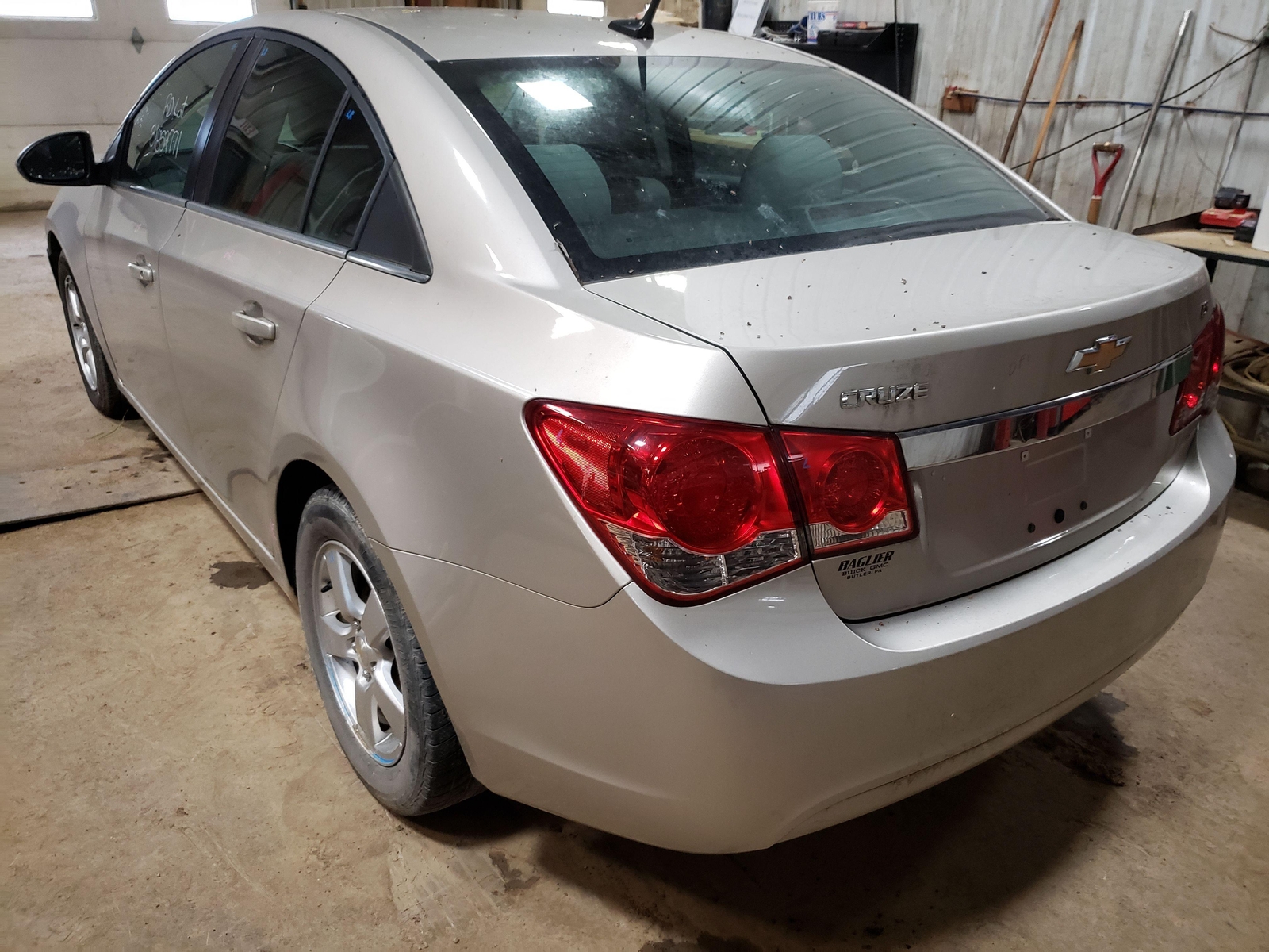 12-16 CHEVY CRUZE DRIVER LEFT REAR SIDE DOOR ASSY CHAMPAGNE SILVER ...