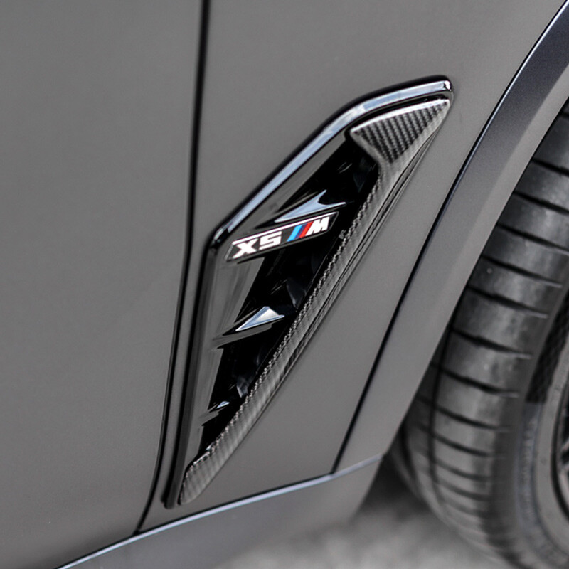 Carbon Fiber Exterior M Style Side Fender Trim Air Vents For BMW X5 M ...