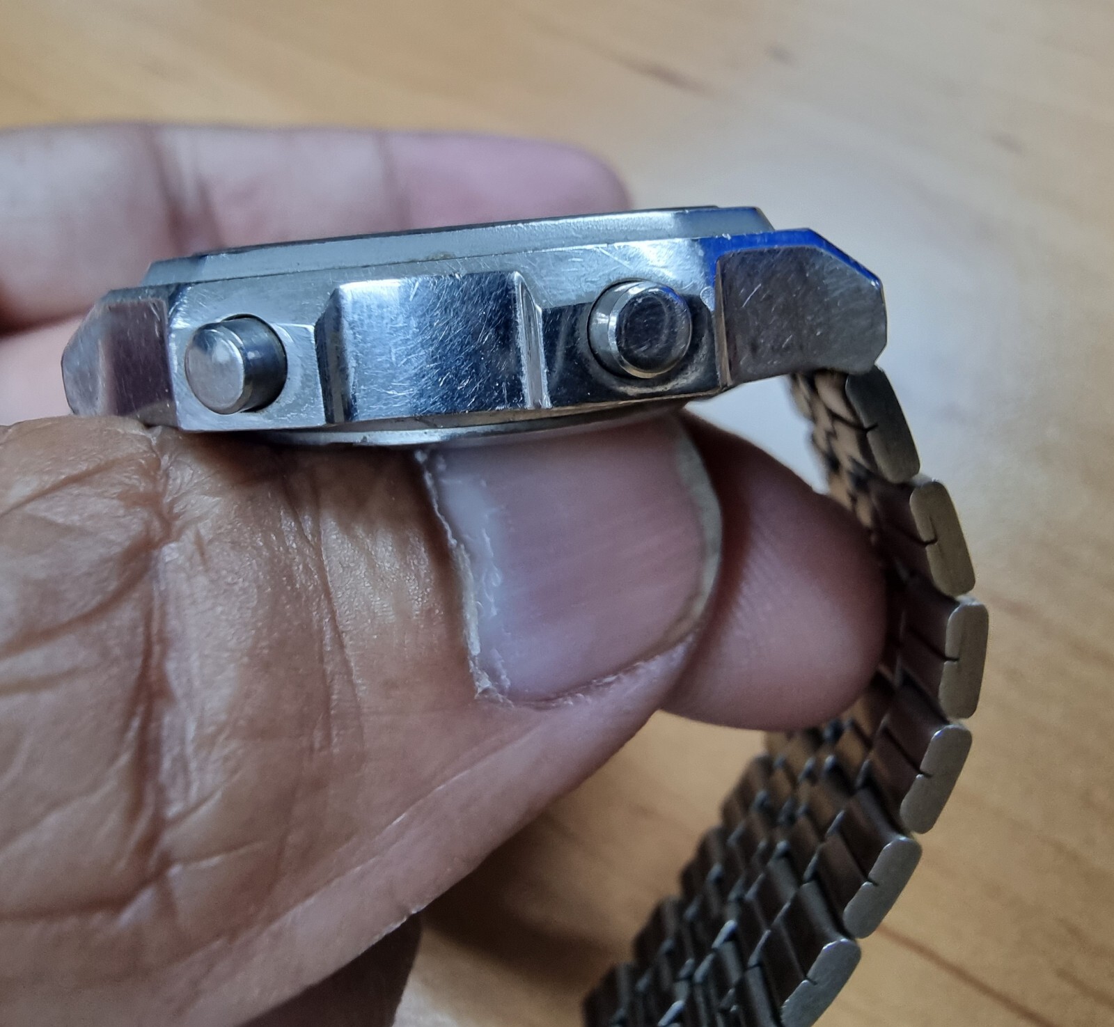 rare vintage 1983 Alba Y789-5380 (SeikoPulsar) alarm chrono 10bar ...