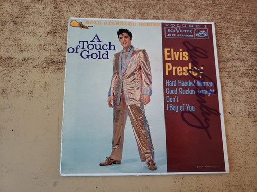 HAND SIGNED 1960s EXCELLENT ELVIS Presley A Touch Of Gold Vol.1 SLEEVE ...