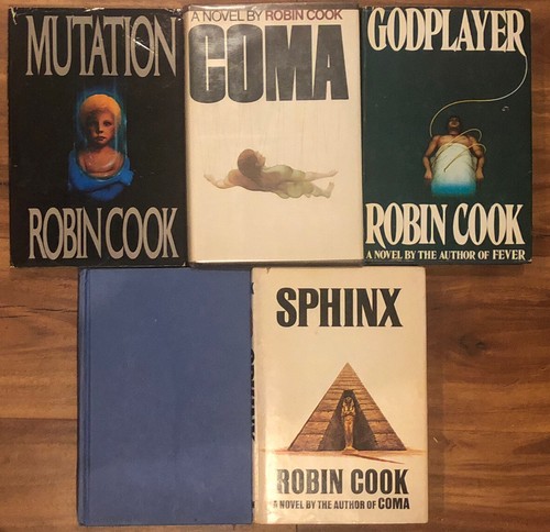 ROBIN COOK- 5 Hardcover Book Lot - Coma, Sphinx, Brain, Mutation ...