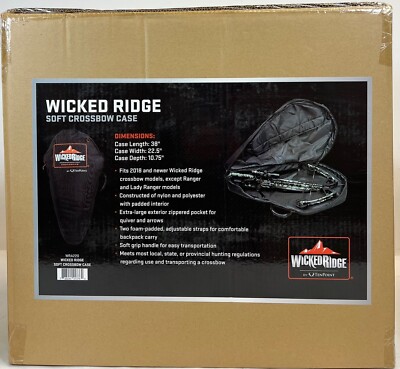 WICKED RIDGE SOFT CASE, BACKPACK STRAPS (ALL CURRENT WR MODELS) WRA220 ...