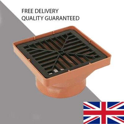 Underground Drainage 110mm Square Hopper And Grid Underground Pipe ...