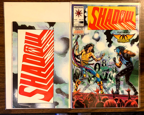 Shadow featuring Aerosmith ,Valiant Comics with poster insert | eBay