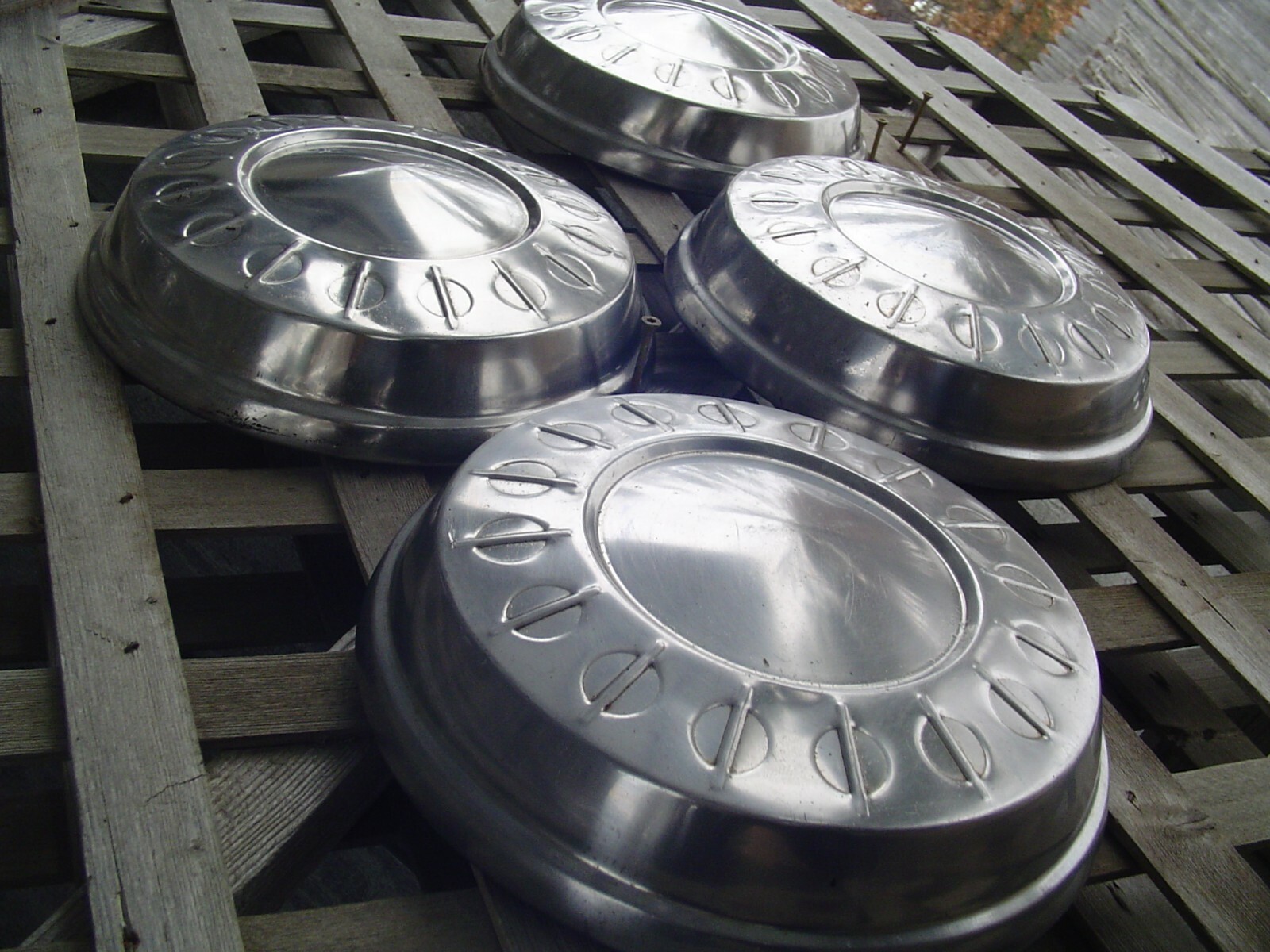 VINTAGE 1961 MAX WEDGE PLYMOUTH DODGE CHRYSLER HUBCAPS WHEEL COVERS ...