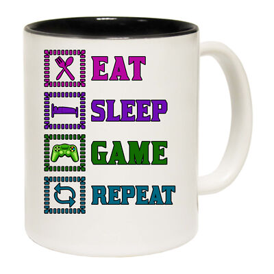 Eat Sleep Game Repeat - Funny Mugs Novelty Coffee Mug | eBay Australia