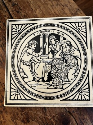 Othello Moravian Pottery & Tile Works Ceramic 6” Tile | eBay