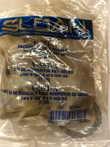 GENUINE Sloan V-551-A Vacuum Breaker Repair Kit for V-500-A /V-500-A | eBay