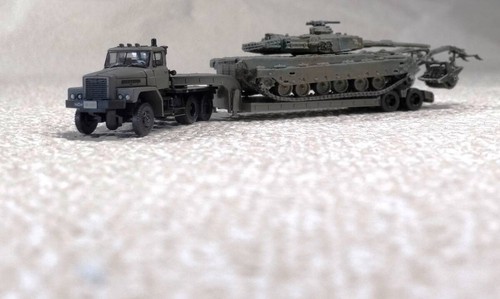 NGauge JGSDF Bonnet Type Heavy Trailer Type & Type 90 Tank (with Type ...