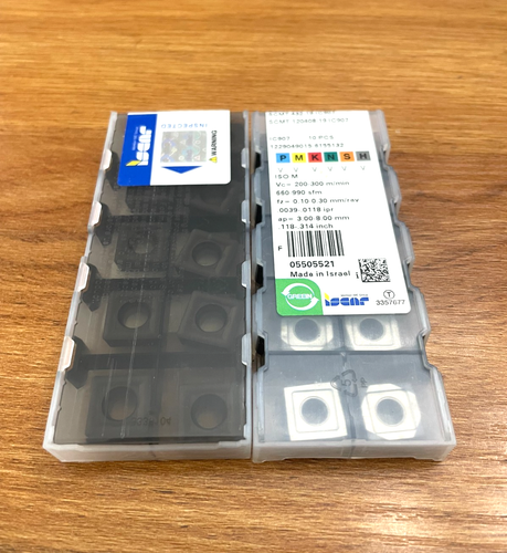 SCMT 432-19 IC907 ISCAR SCMT120408-19 IC907 CARBIDE INSERT PACK OF 10 ...