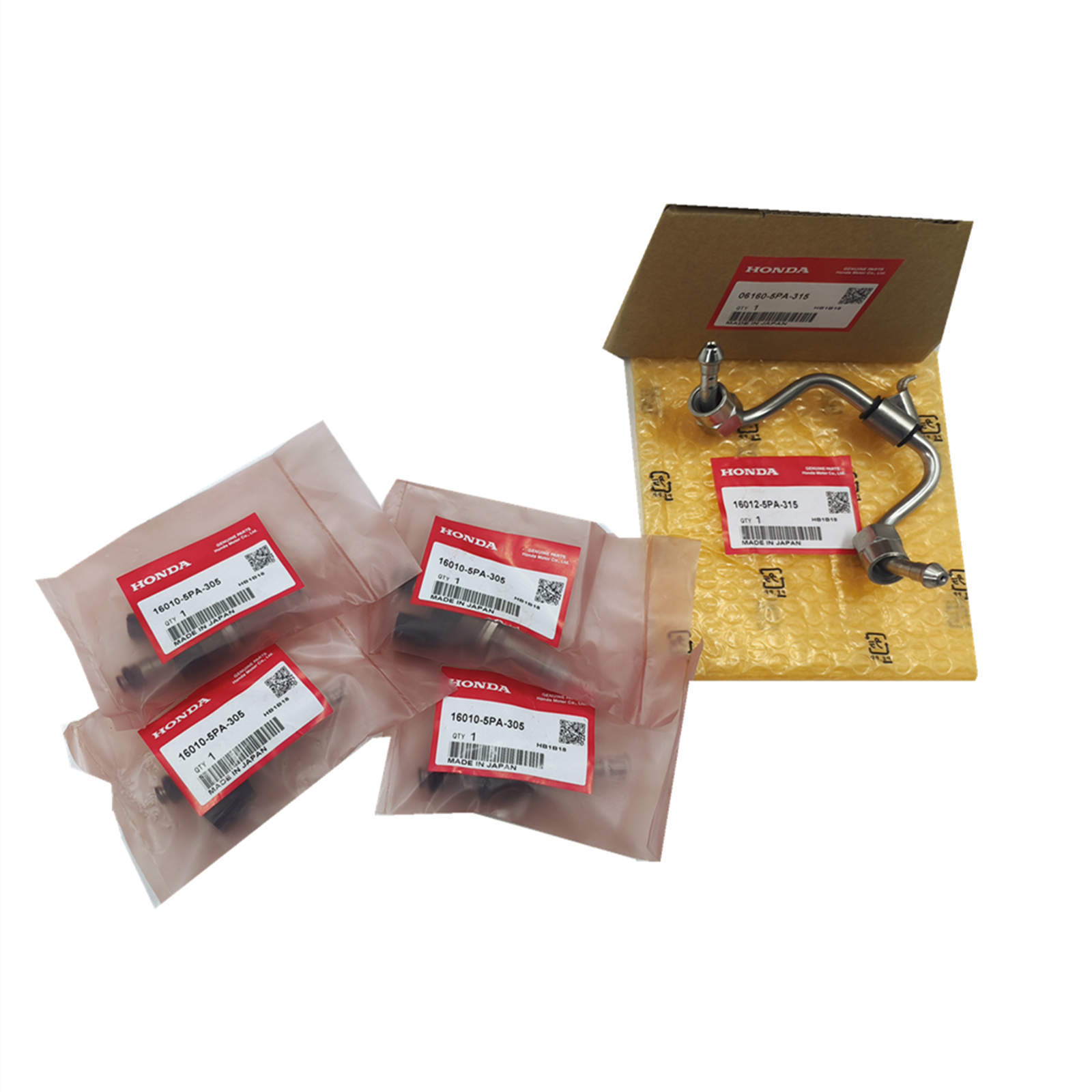 OEM NEW For Honda Injector Kit Fuel 1.5L (VIN REQ) 06160-5PA-305 16012 ...