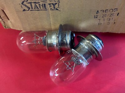 STANLEY • NOS 12V 25/25W HeadLight Bulb Set 2pc Kubota Tractor L2600 ...