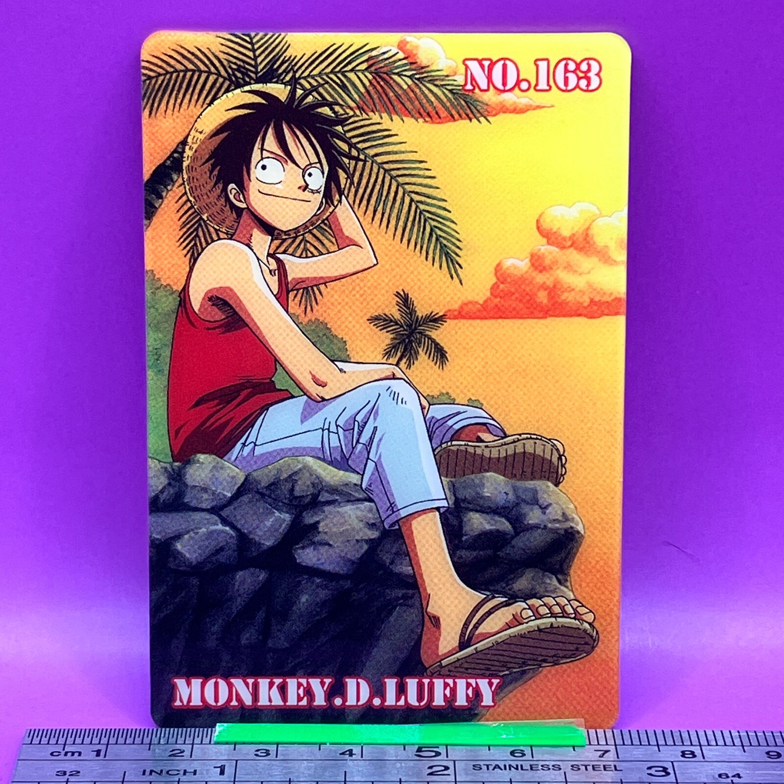 Monkey D. Luffy 163 One Piece King of Pirates Gummy Card 2004 BANDAI ...