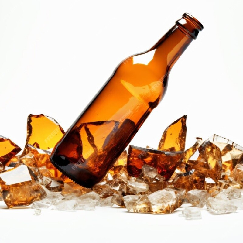 Props Breakaway Standard Beer or Soda Bottle Prop Fake Glass Beer ...
