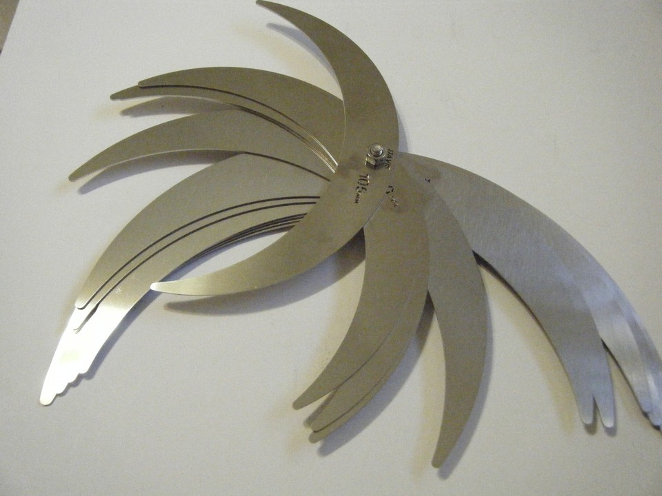 Davis - large radius gage set - 105 mm to 155 mm x 5 mm. | eBay
