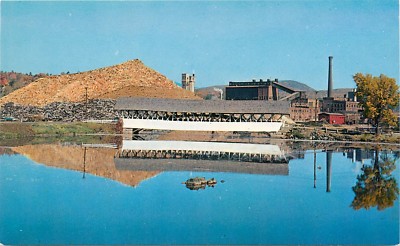 Groveton New Hampshire Covered Bridge NH Ammonoosuc River Paper Co ...