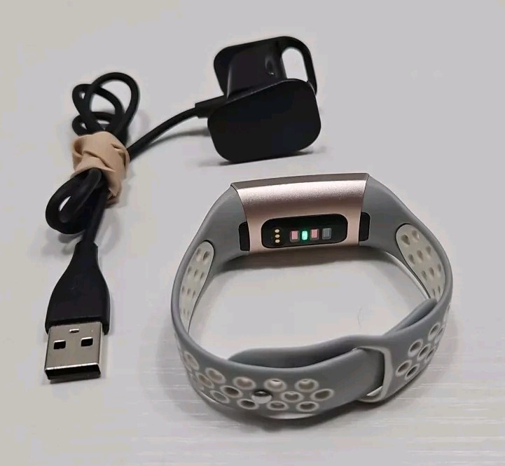 Fitbit Charge 3 Advanced Fitness Activity Tracker White Gray Band With ...