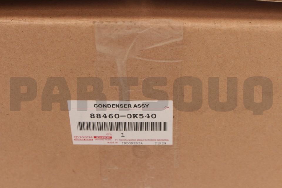 884600K540 Genuine Toyota CONDENSER ASSY, COOLER 88460-0K540 | eBay
