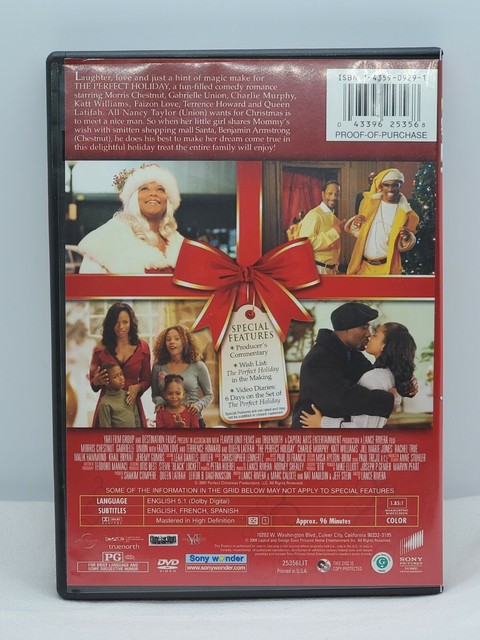 The Holiday DVD Morris Chestnut Gabrielle Union Queen Latifah Christmas ...