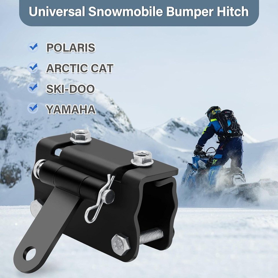 Snowmobile Sled Trailer Tow Hitch Kit For Ski-Doo Polaris REV Arctic ...