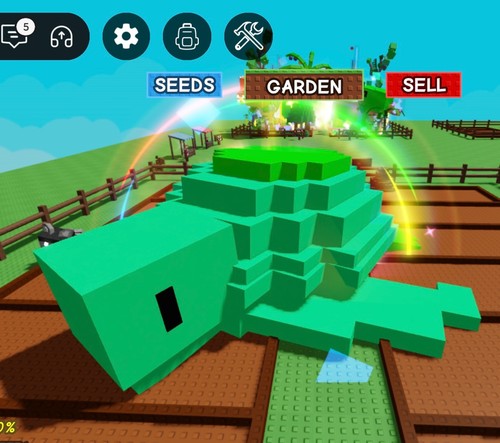GIANT RAINBOW SEA TURTLE 🔥ROBLOX GROW A GARDEN NO TOY NEEDED!!! :) | eBay