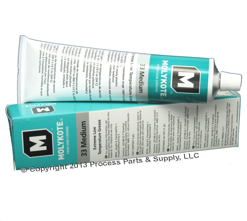 DOW CORNING DuPont Molykote 33 Medium Extreme Low Temp Bearing Grease 5 ...