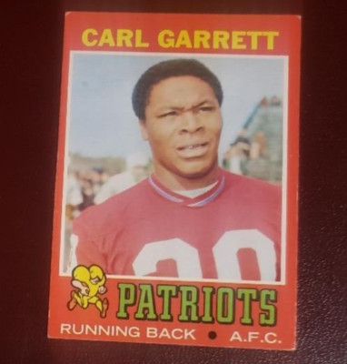 1971 Topps #34 Carl Garrett RB New England Patriots (40% off on 2 or ...
