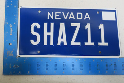 Nevada Vanity License Plate Shaz11 Tag NV Shazzy Shaz Bling Bling Hip ...